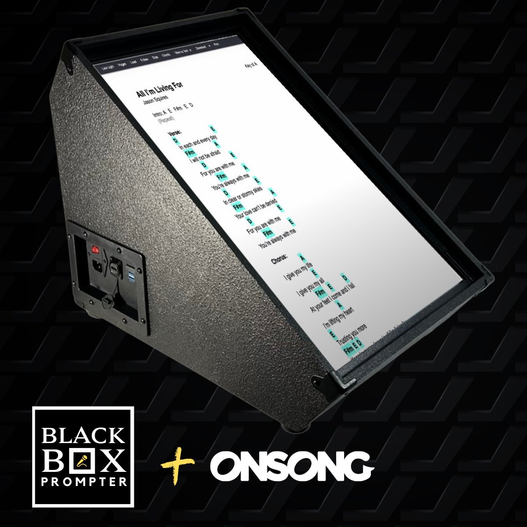 How to use OnSong with BLACK BOX Prompter - BLACK BOX Prompter